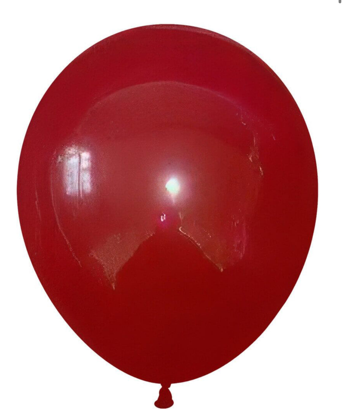 12" Retro Jujube Red – New Haven Balloon